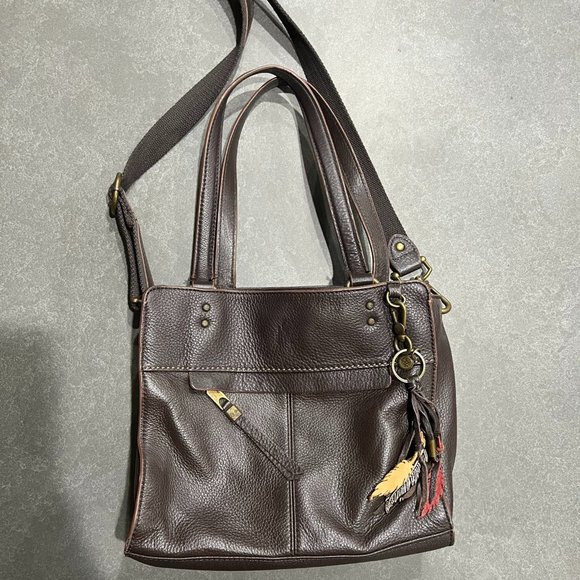 The Sak | Bags | The Sak Brown Leather Crossbody Bag With Adjustable ...